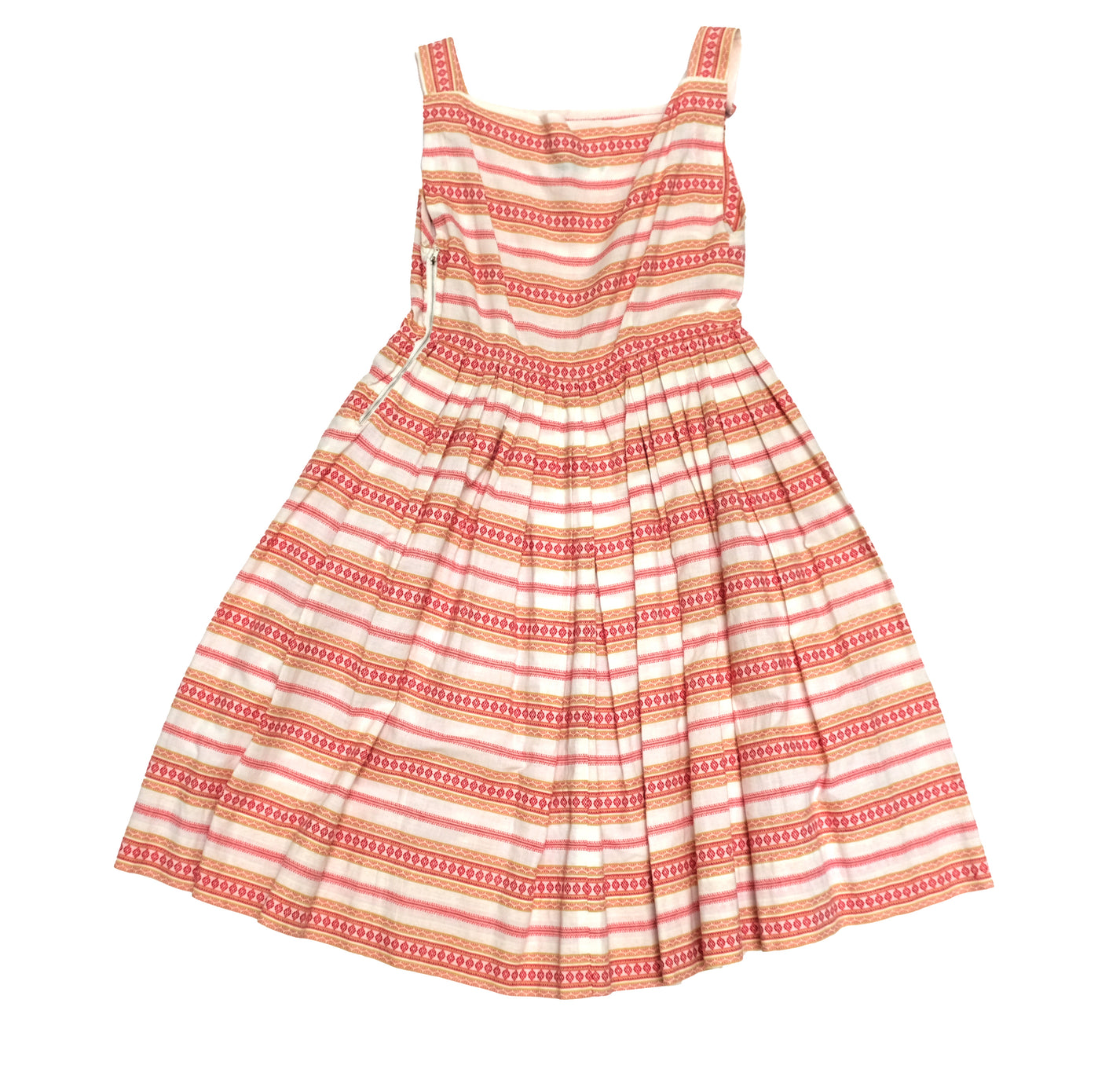 1960s Vintage Italian Sundress with Jacquard Stripe UK10 – Menage ...
